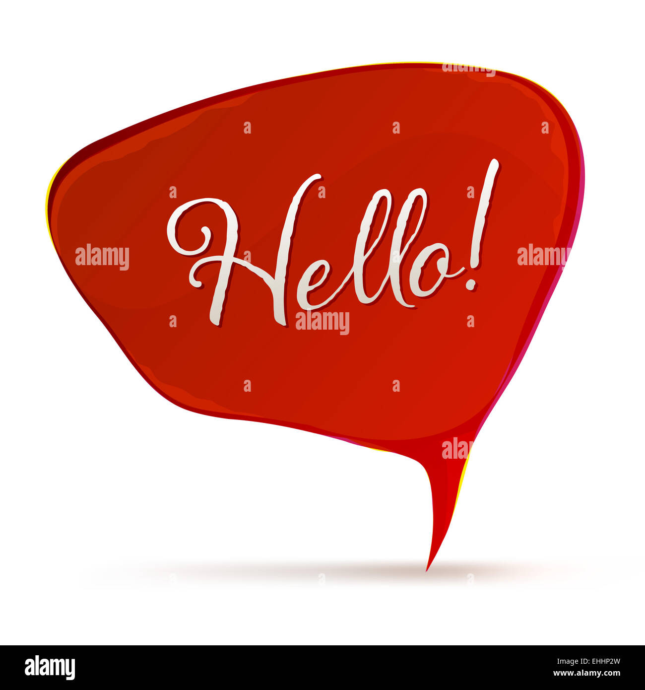 Speech bubble red message hi-res stock photography and images - Alamy