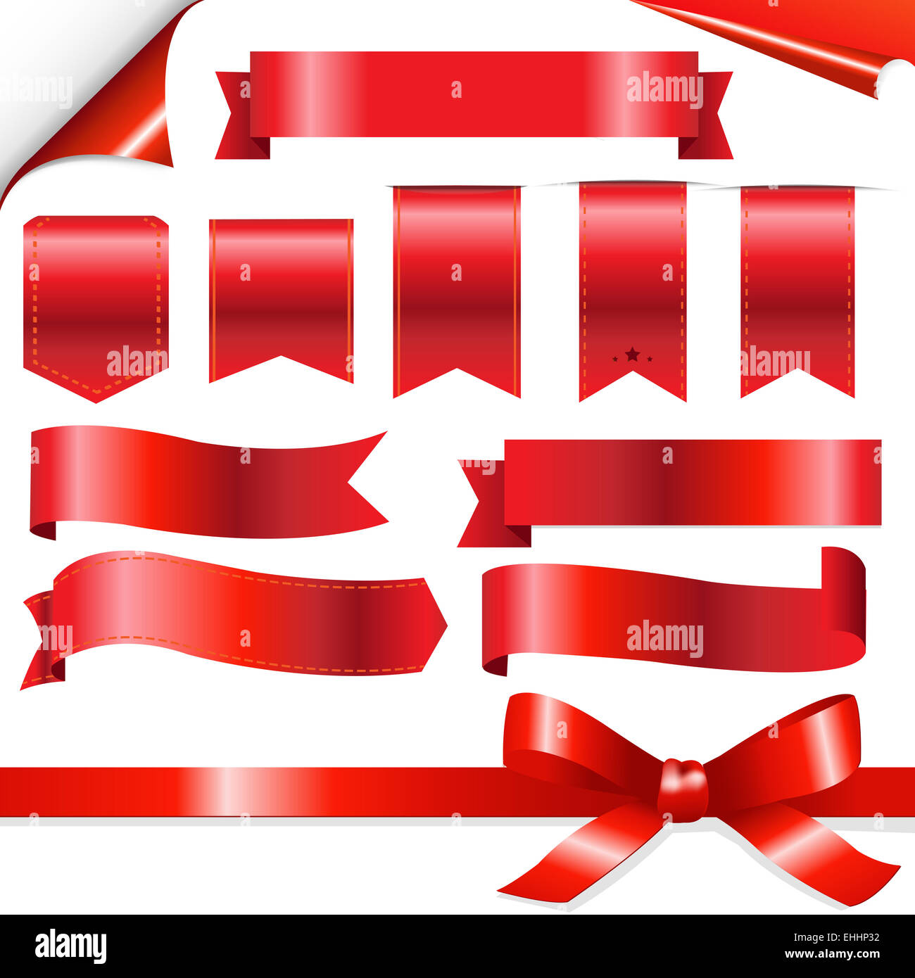 Red line symbol set hi-res stock photography and images - Alamy