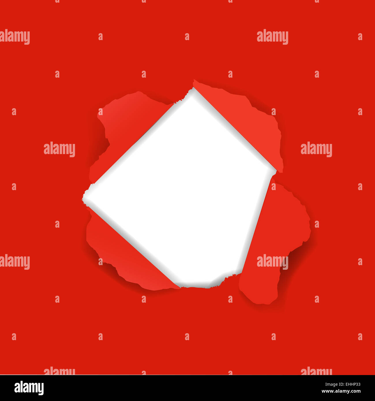 Red torn sheet hi-res stock photography and images - Alamy