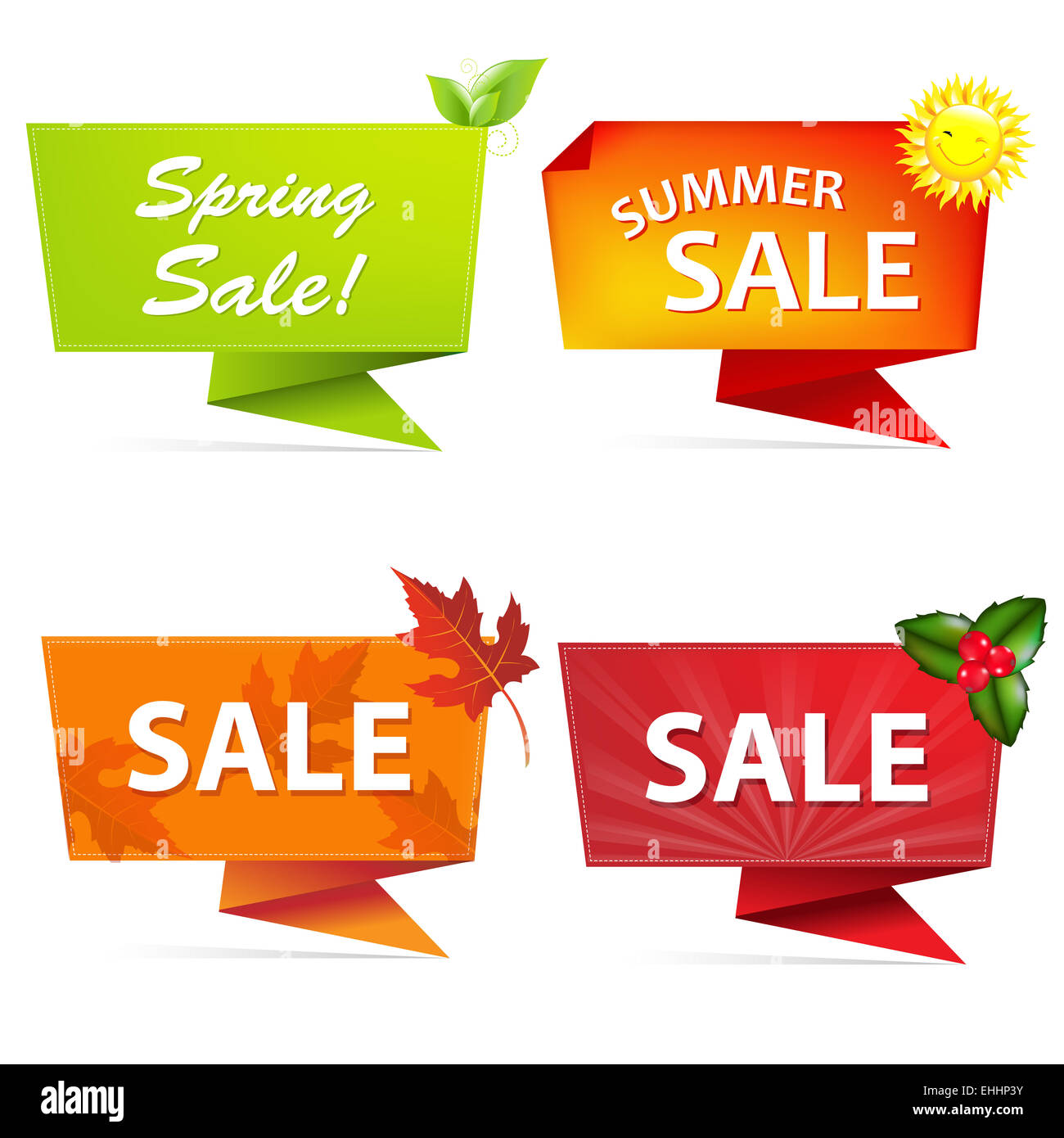 Winter origami Cut Out Stock Images & Pictures - Alamy