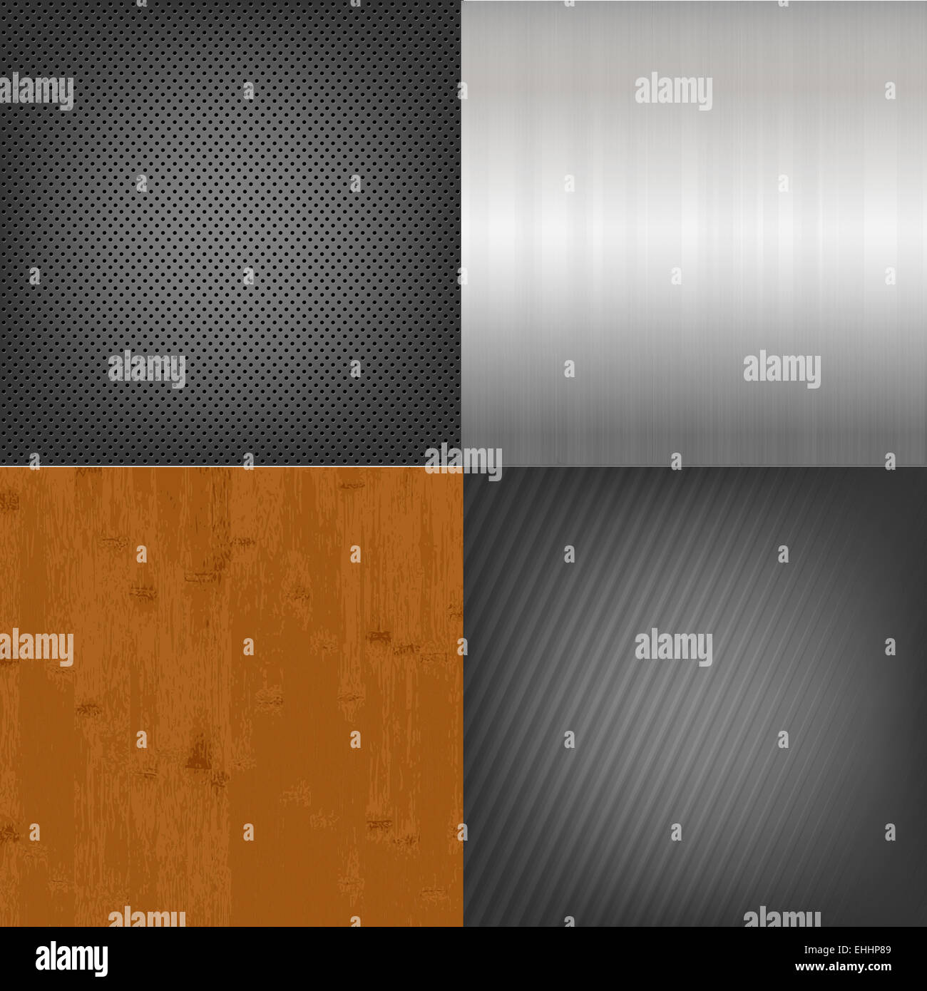 Set Of Metal And Wood Texture Background Stock Photo - Alamy