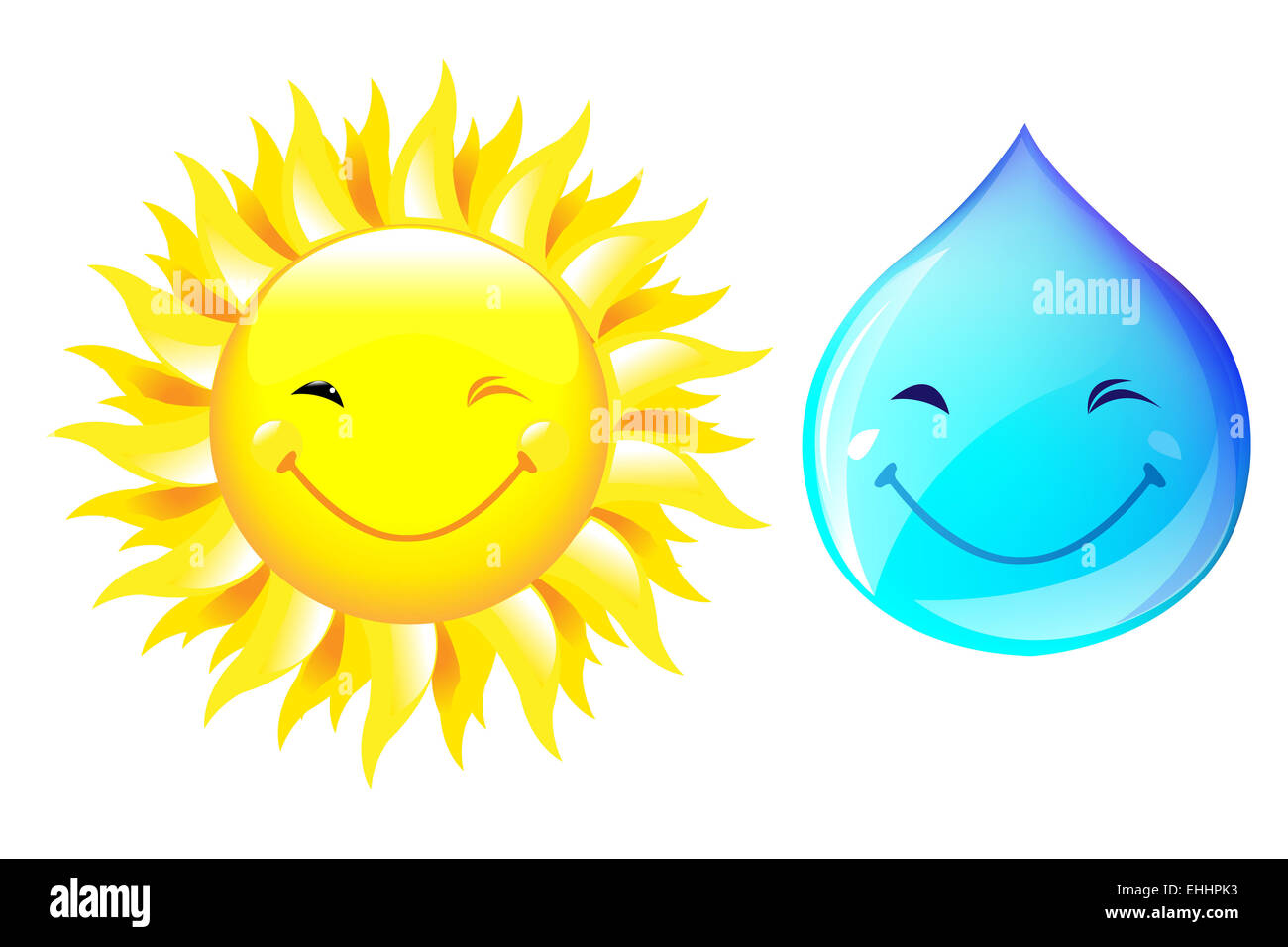 Water sun rays Cut Out Stock Images & Pictures - Alamy