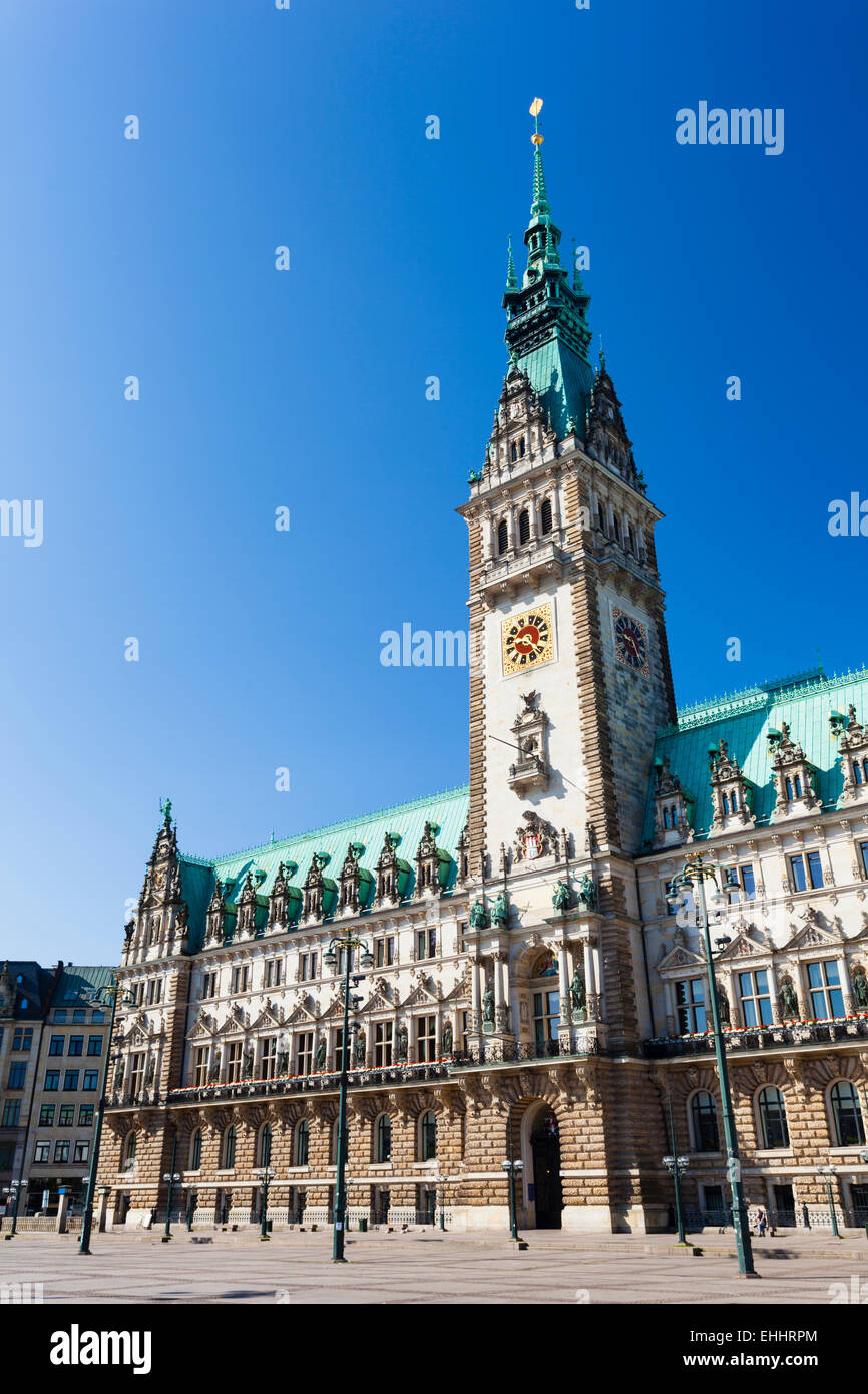 Famous town hall in hamburg hi-res stock photography and images - Alamy