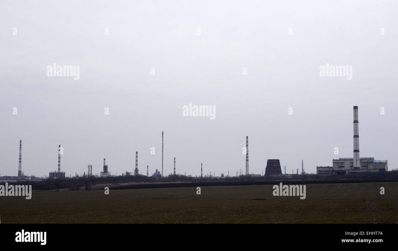 Lisichansk, Ukraine. 12th Mar, 2015. Lisichanskiy Refinery -- In the ...