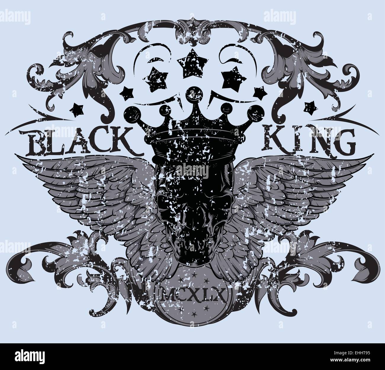 King rock roll Stock Vector Images - Alamy