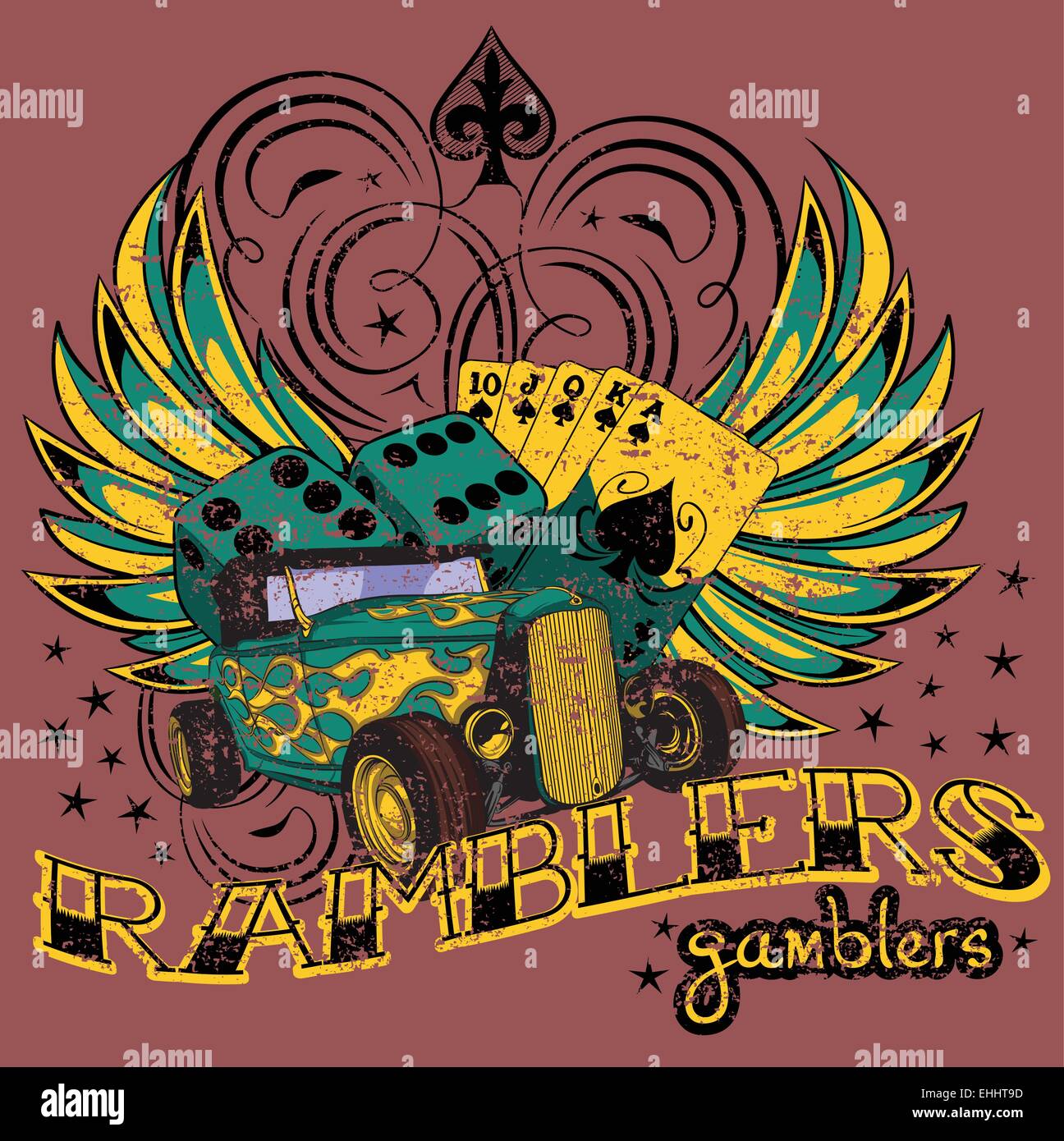 Rambler poster Stock Vector Images - Alamy