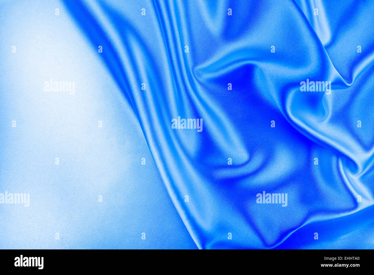Blue Silk Fabric Texture Abstract Background Stock Photo - Alamy