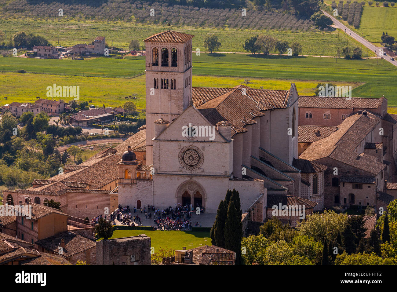 Basilica of St. Francis of Assisi, Assisi, Perugia, Umbria, Italy Stock ...