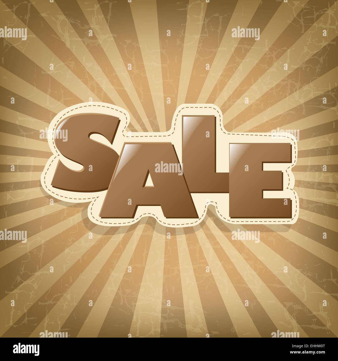 Vintage Sale Poster Stock Photo - Alamy