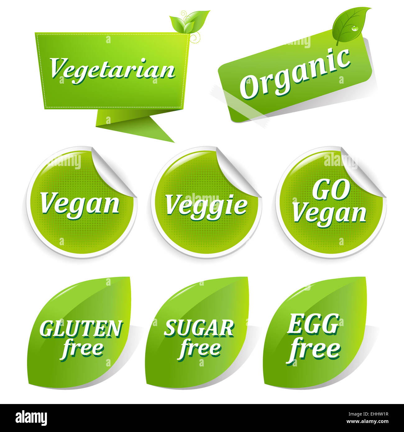 Restaurant food cooking labels Cut Out Stock Images & Pictures - Alamy