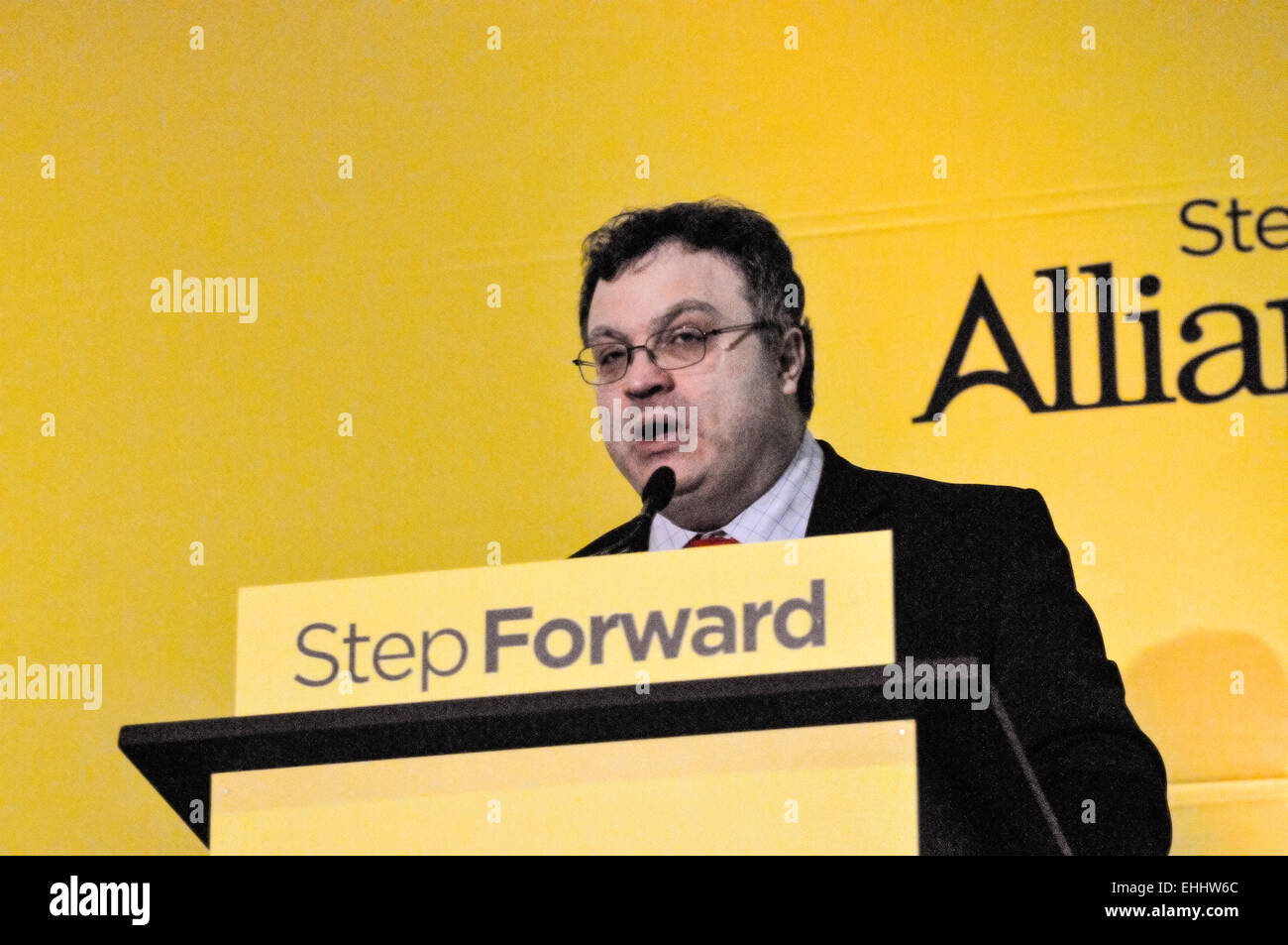 Belfast, Northern Ireland. 14 March 2015 - Stephen Farry, Minister for ...