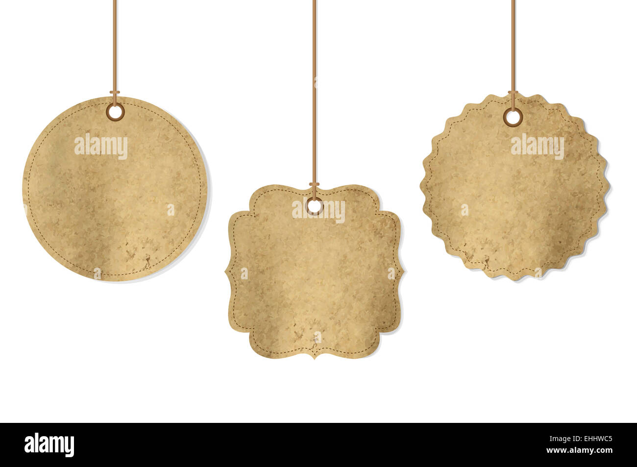 Old Paper Labels Set Stock Photo - Alamy