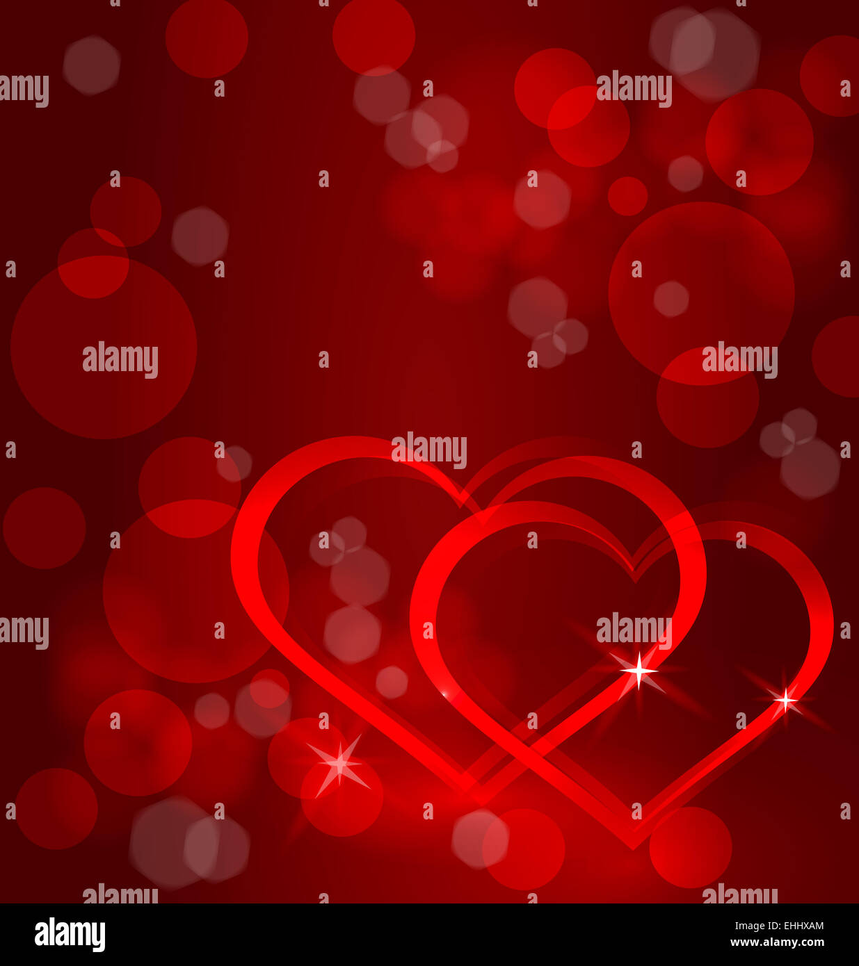 Sparkling hearts background Stock Photo - Alamy