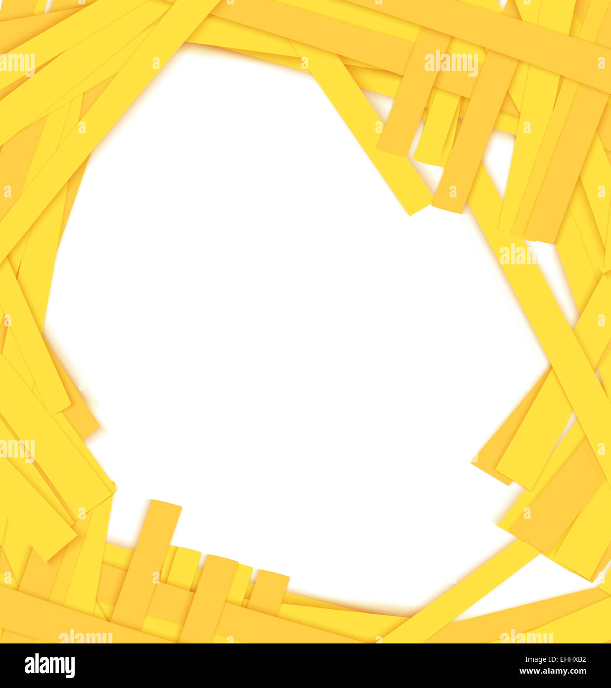 Shredded yellow paper center Stock Photo - Alamy