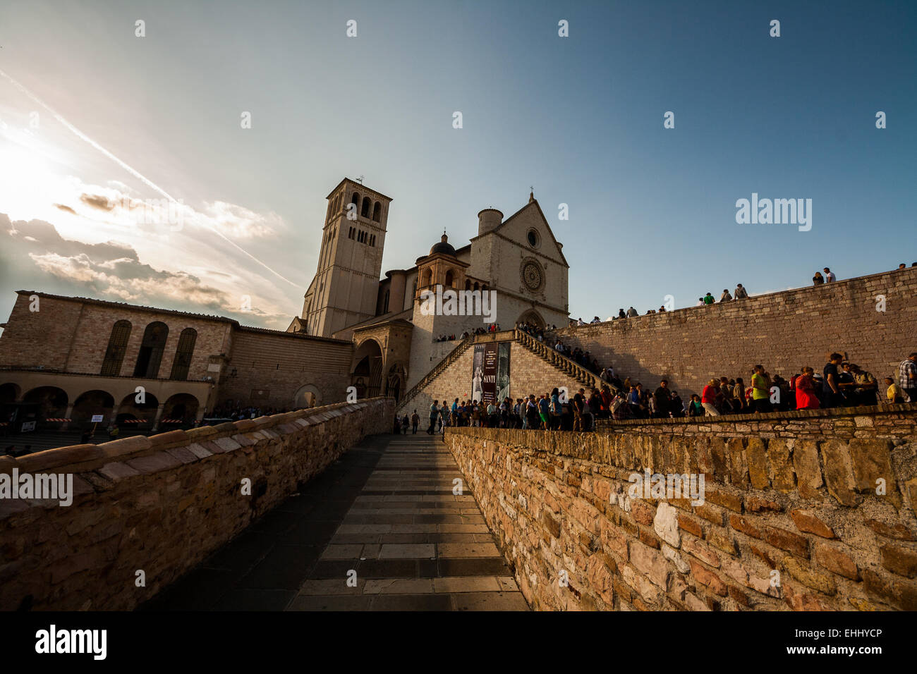 Basilica of St. Francis of Assisi, Assisi, Perugia, Umbria, Italy Stock ...