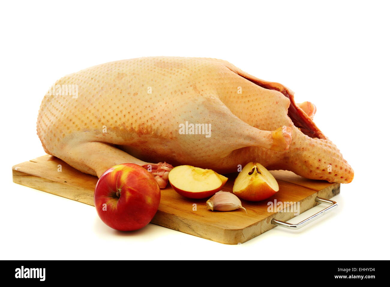 Cooking duck with apples Stock Photo - Alamy