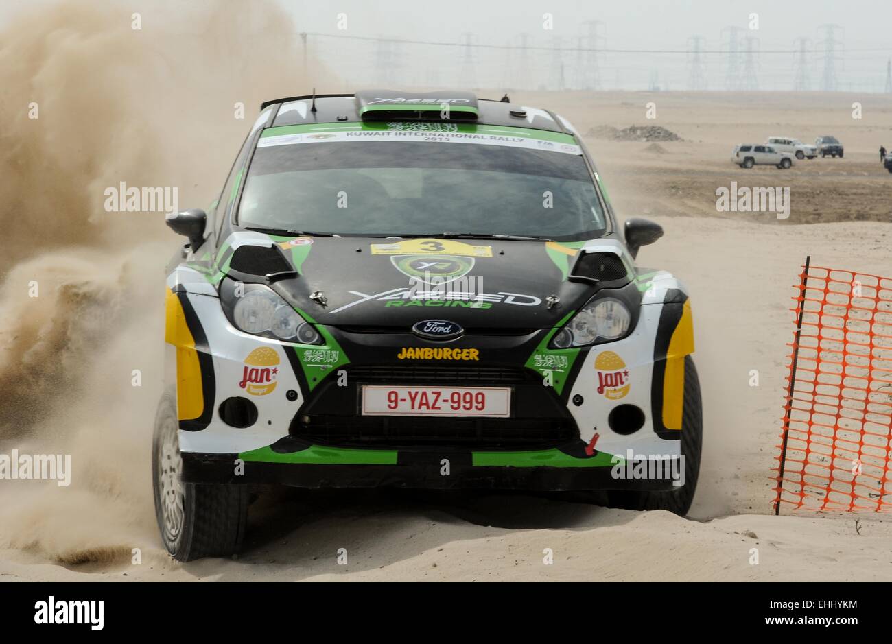 Kuwait City, Kuwait. 14th Mar, 2015. Saudi Driver Yazeed Al Rajhi and ...