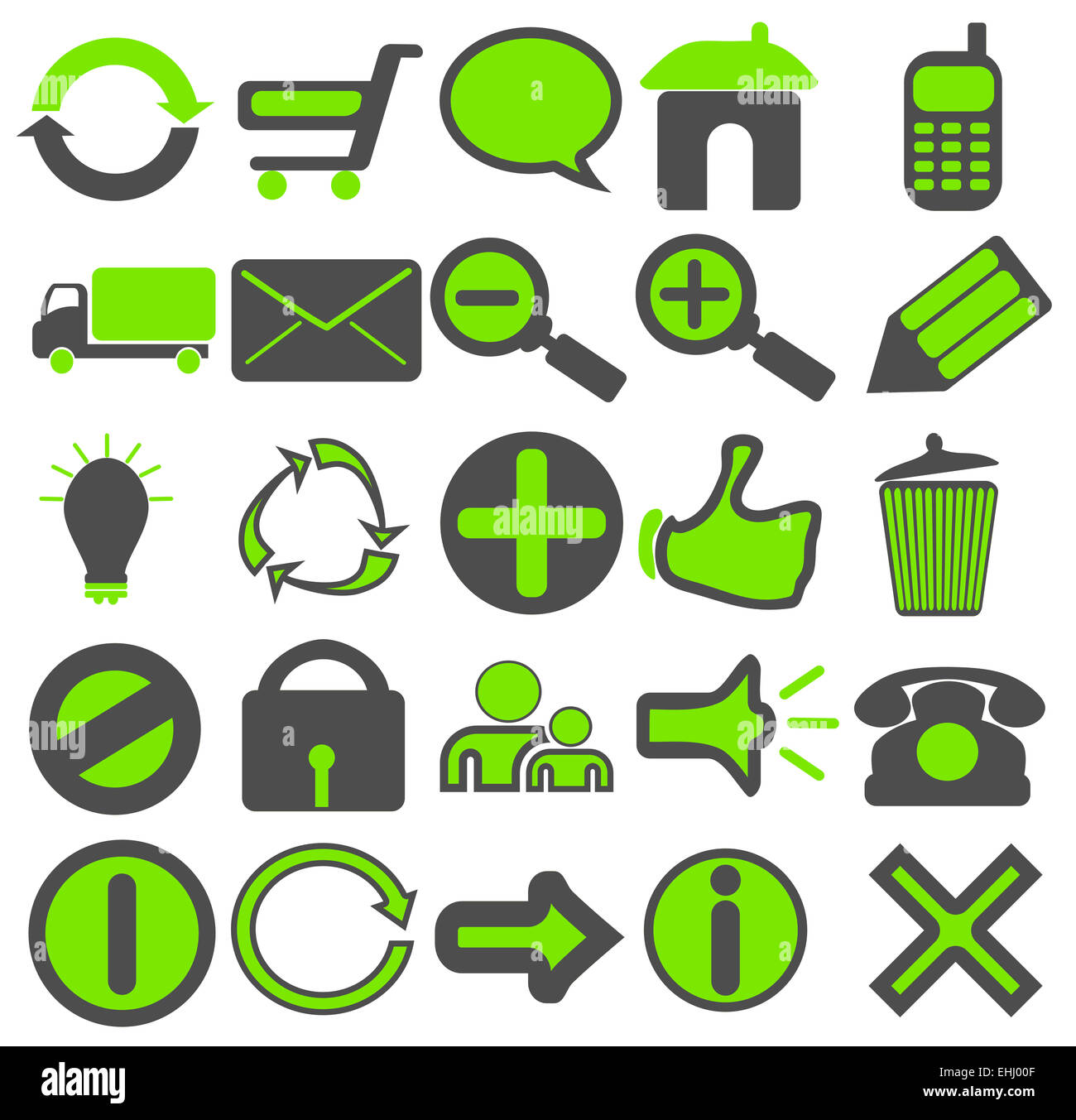 Grey icons hi-res stock photography and images - Alamy