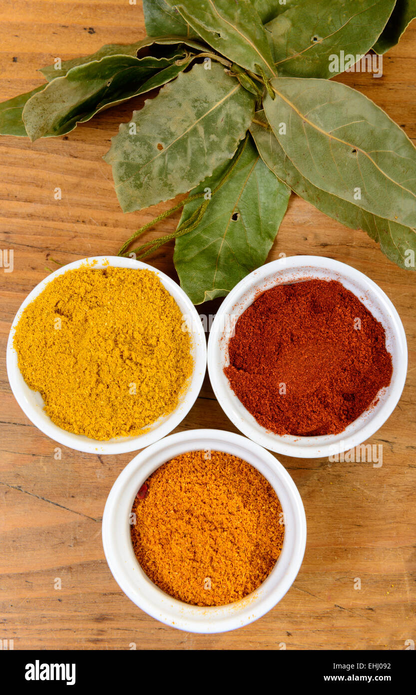 assortment of Indian spices Stock Photo - Alamy