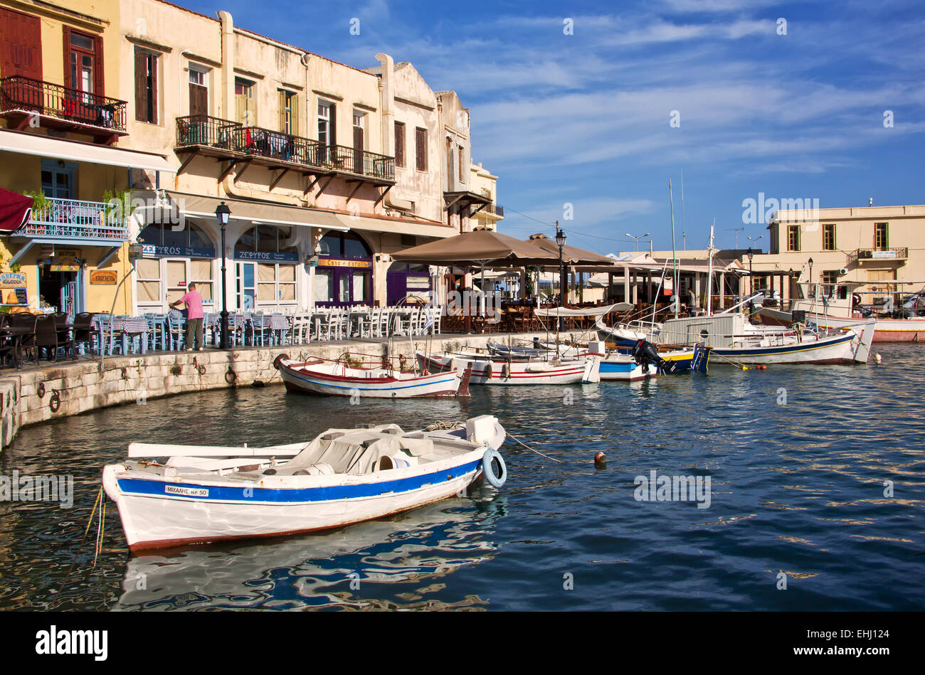 harbour of rethymnon / crete Stock Photo - Alamy