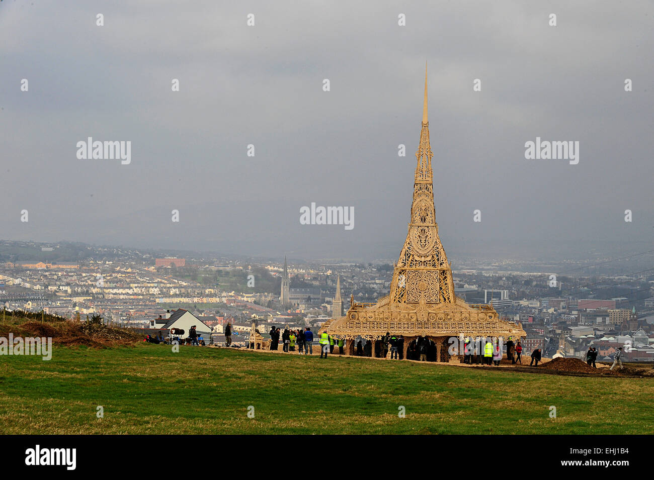 Derry Burning Man Temple opens to public, Londonderry, Northern Ireland ...