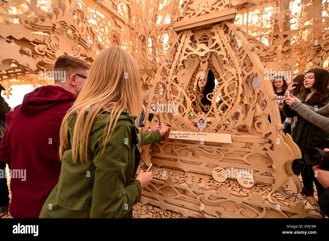 Derry Burning Man Temple opens to public, Londonderry, Northern Ireland ...