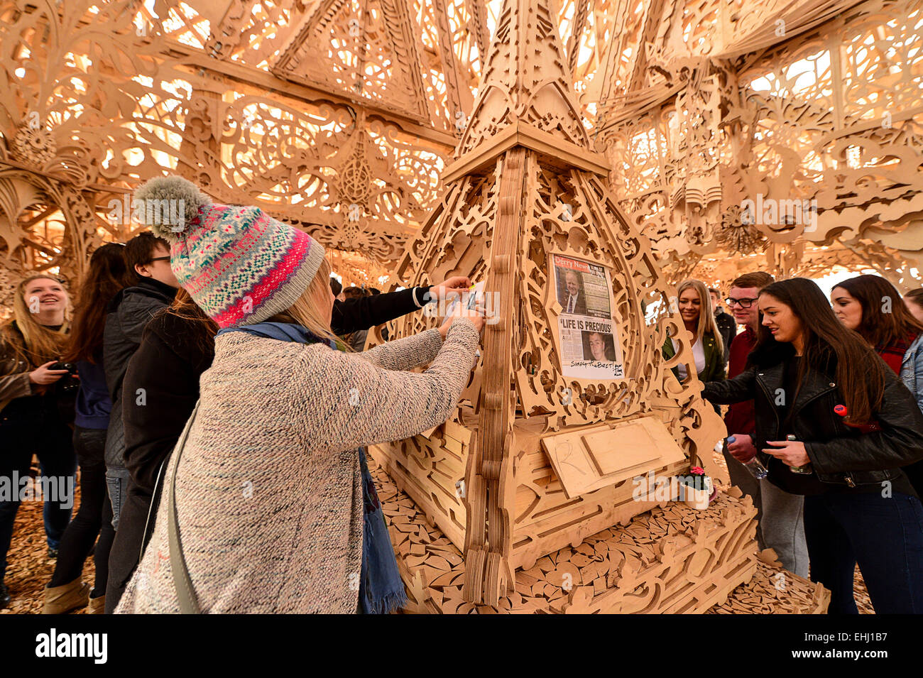 Derry Burning Man Temple opens to public, Londonderry, Northern Ireland ...