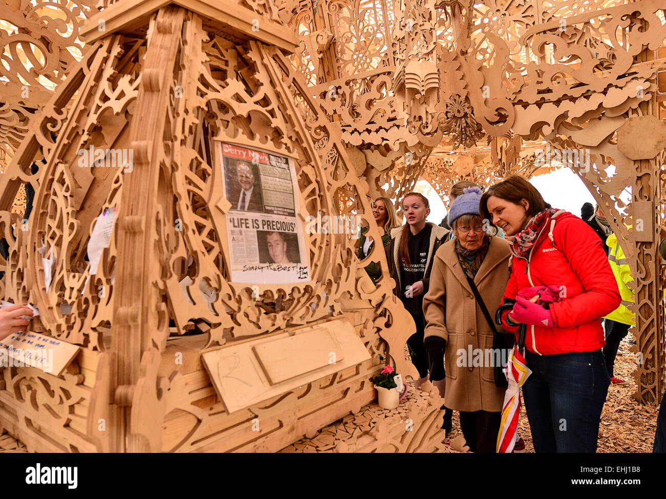 Derry Burning Man Temple opens to public, Londonderry, Northern Ireland ...