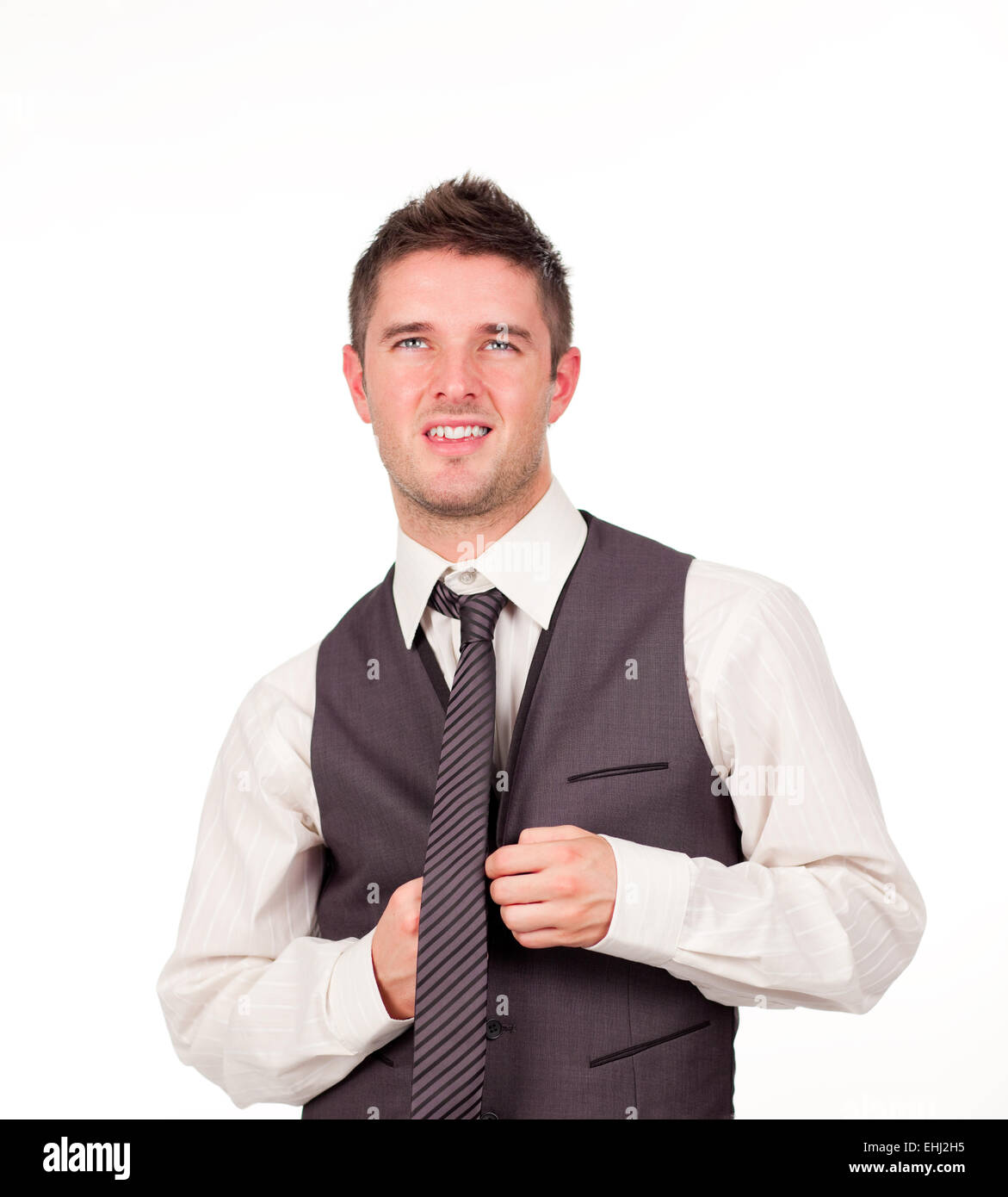 Young Businessman Dressing Stock Photo - Alamy