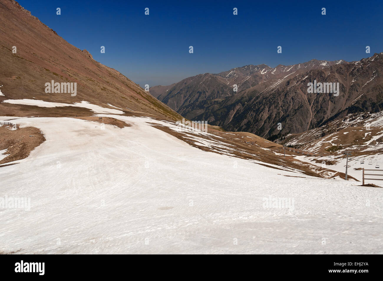 Talgar Pass. Shymbulak resort Stock Photo - Alamy