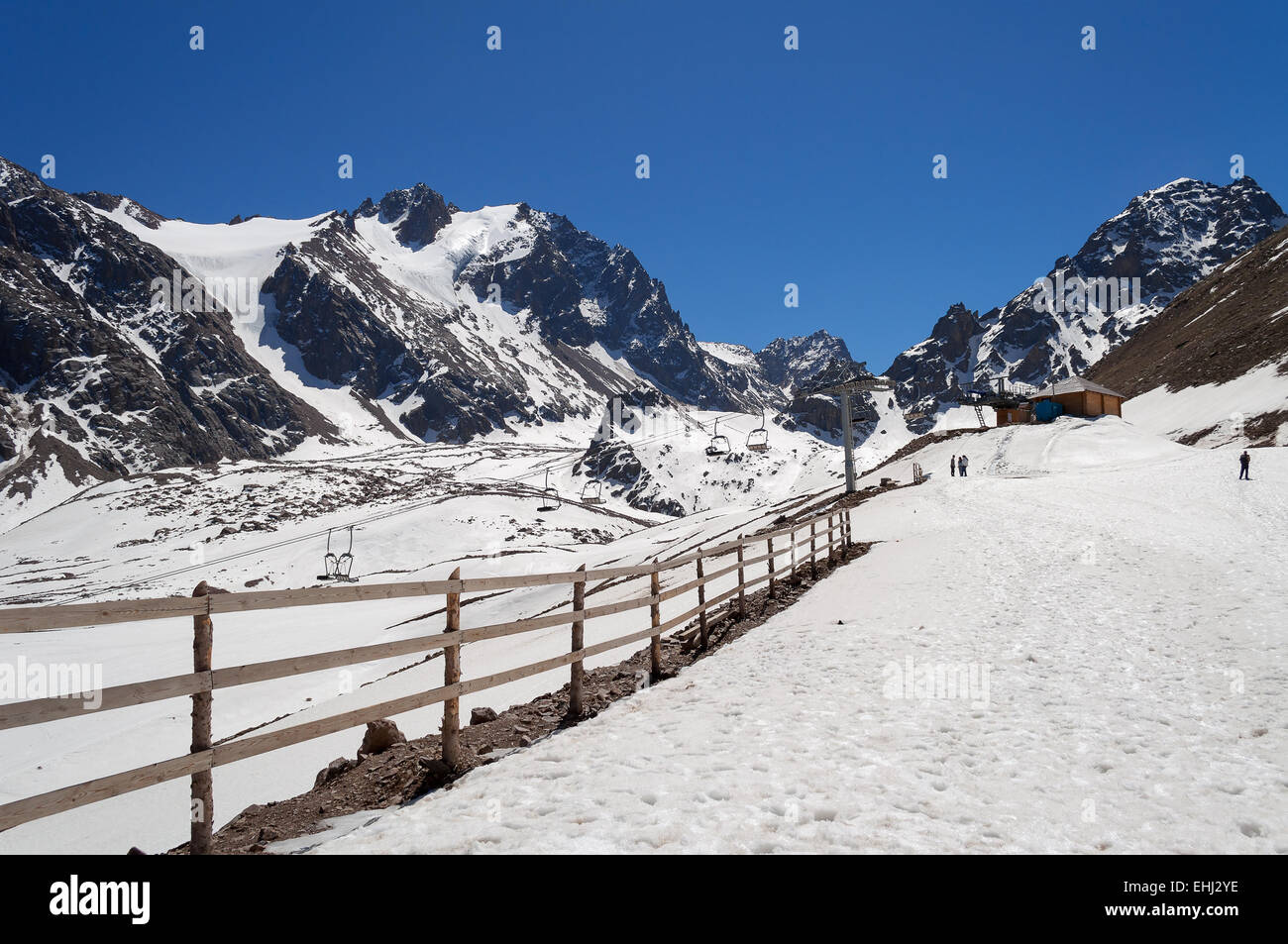 Talgar Pass. Shymbulak resor Stock Photo - Alamy