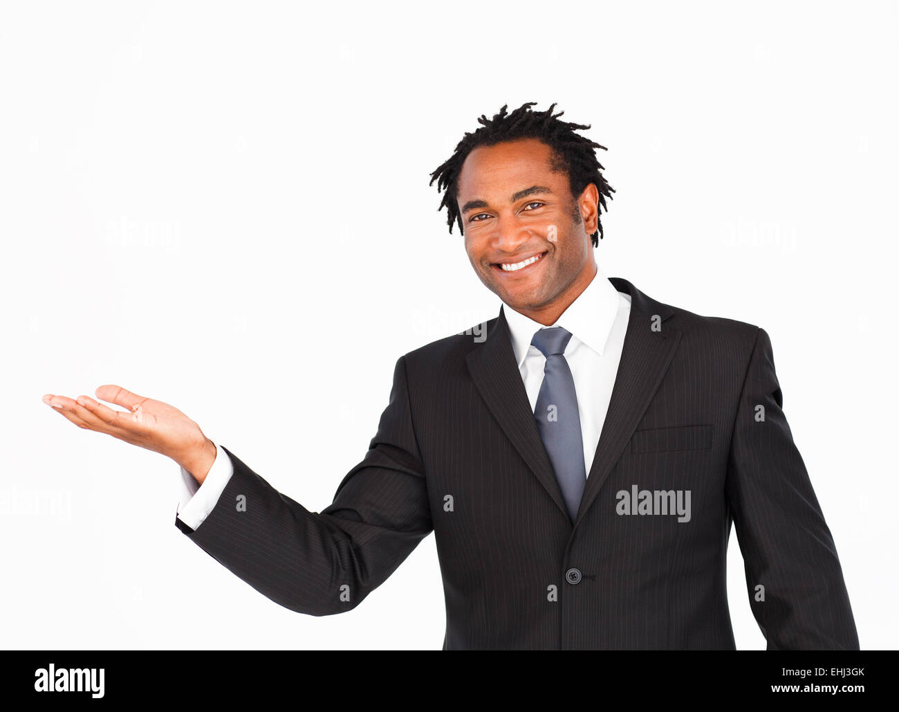 Smiling businessman offering his hand Stock Photo - Alamy