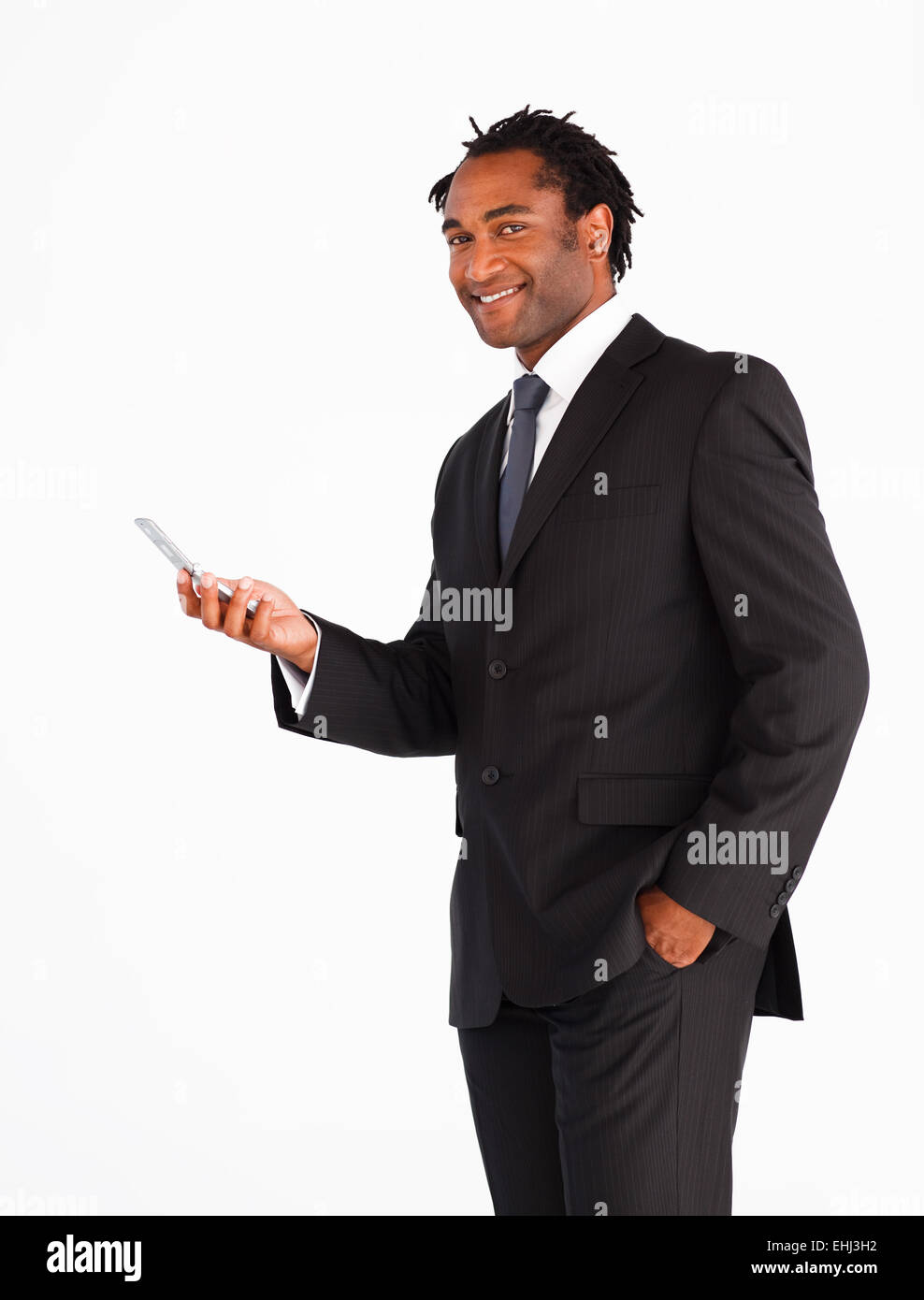 Serious businessman sending text message Stock Photo - Alamy Serious businessman sending text message Stock Photo - Alamy