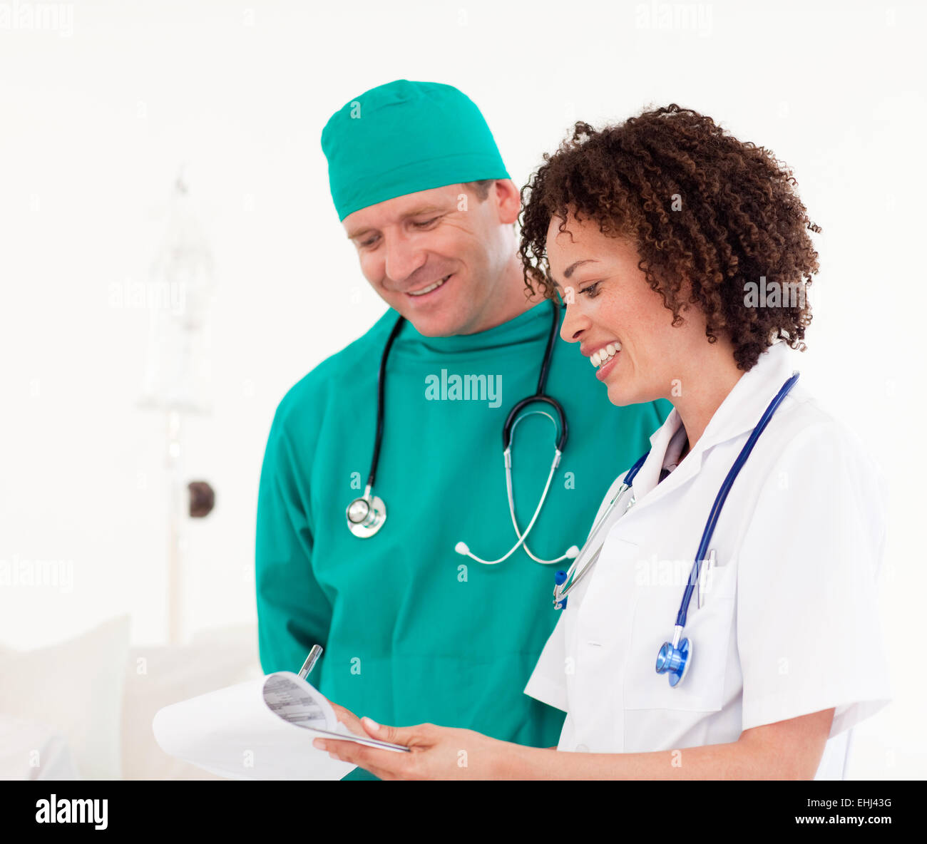 People working in a hospital Stock Photo - Alamy