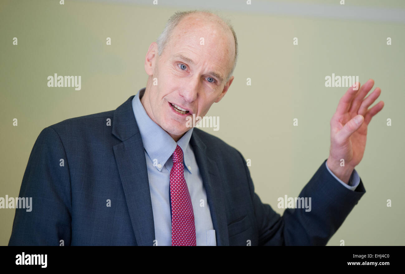 US immunotherapist Carl H. June in front of representatives from the ...