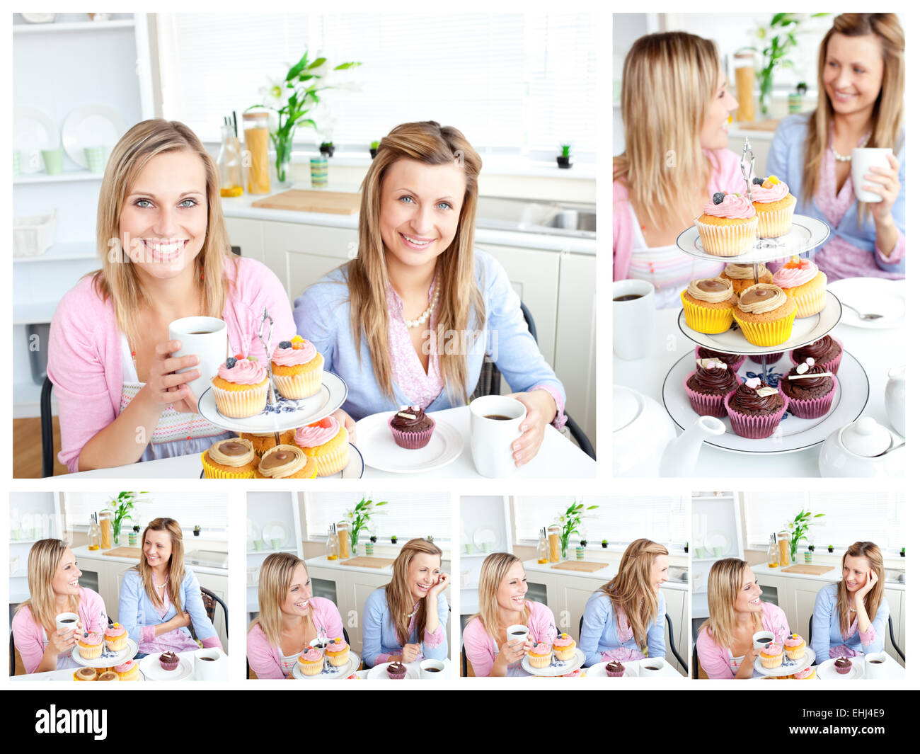 Young beautiful women ready for a snack Stock Photo - Alamy