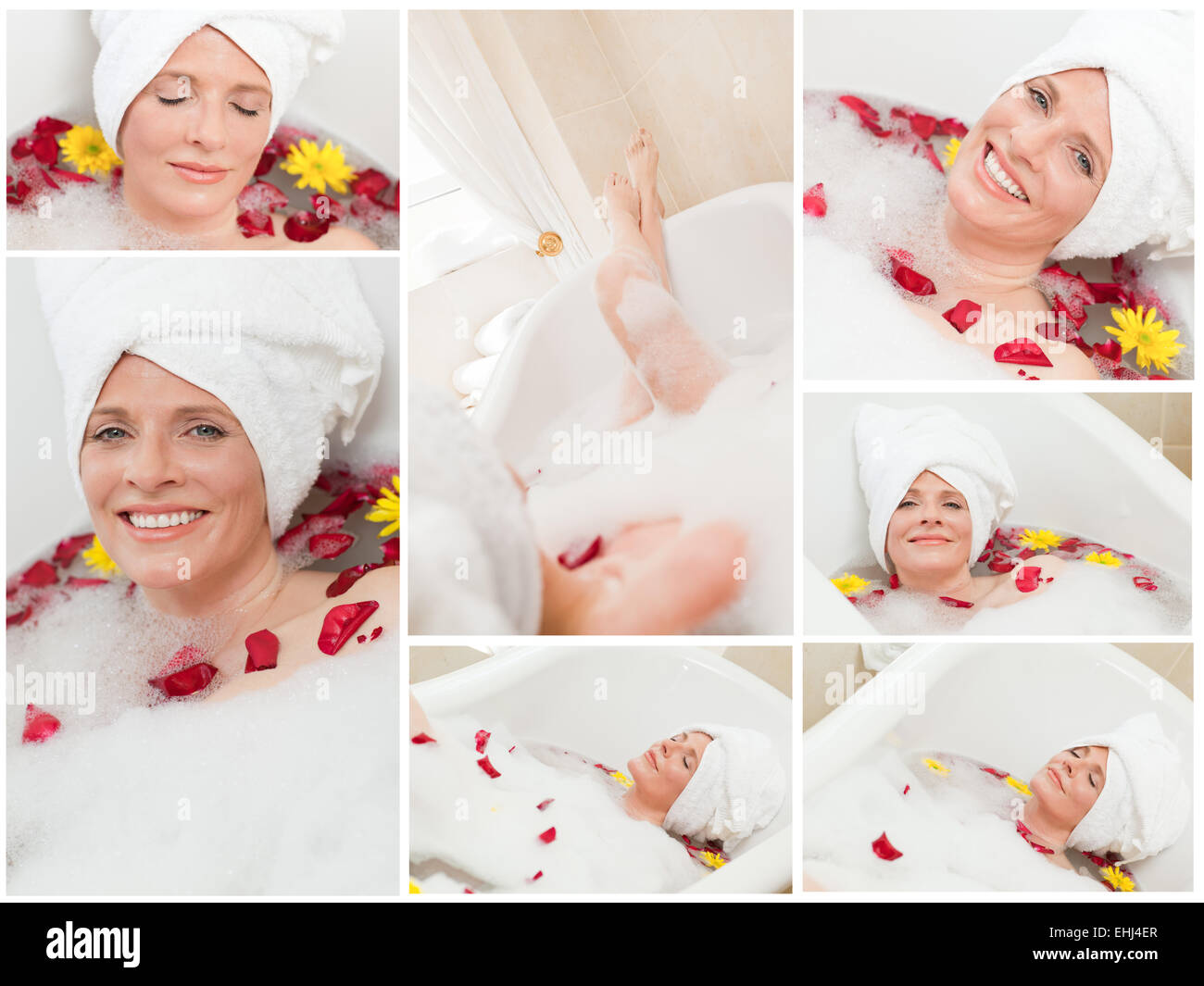Having a bath woman hi-res stock photography and images - Alamy