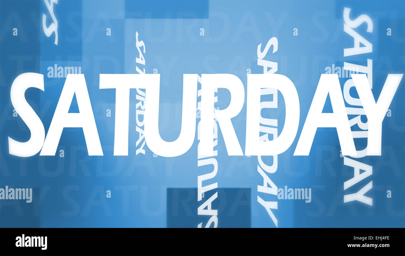 Creative image Saturday concept Stock Photo - Alamy