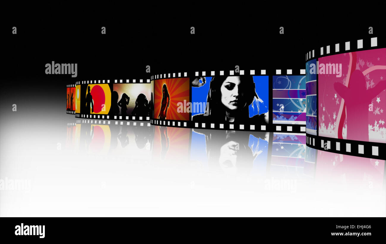 Music and Dance Film Reel Stock Photo - Alamy