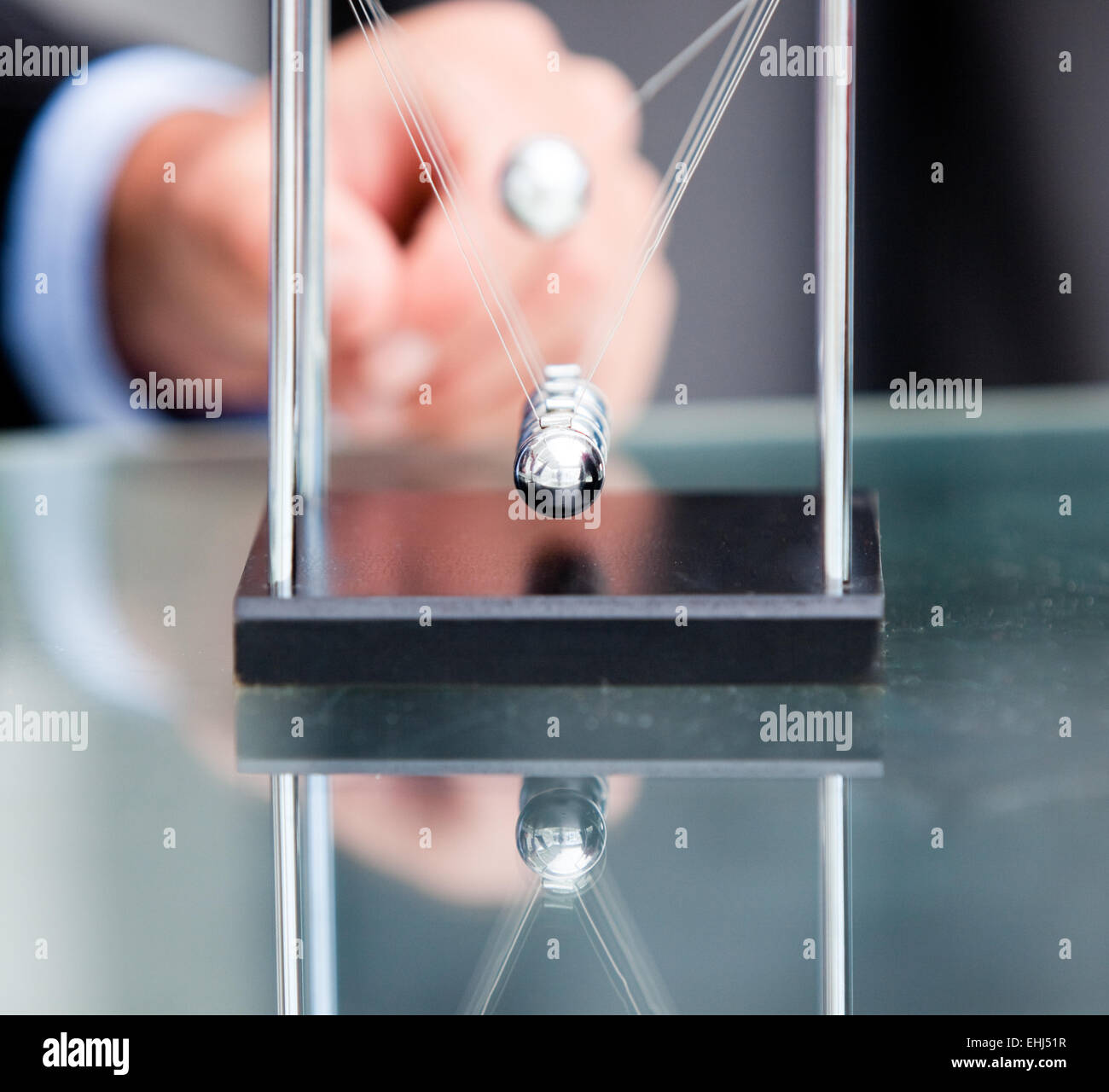Close-up of a kinetic ball Stock Photo - Alamy