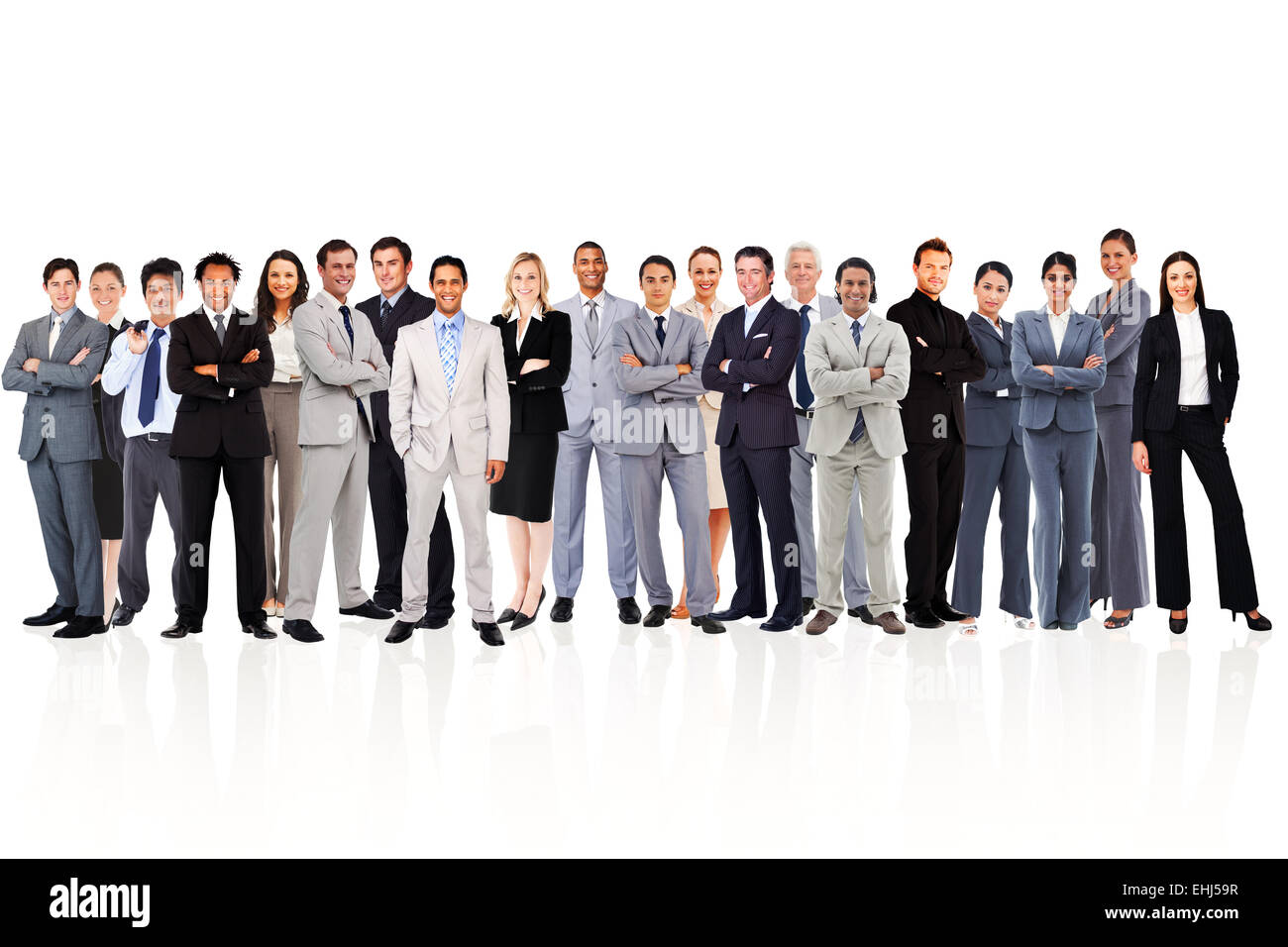 Business people standing up Stock Photo - Alamy