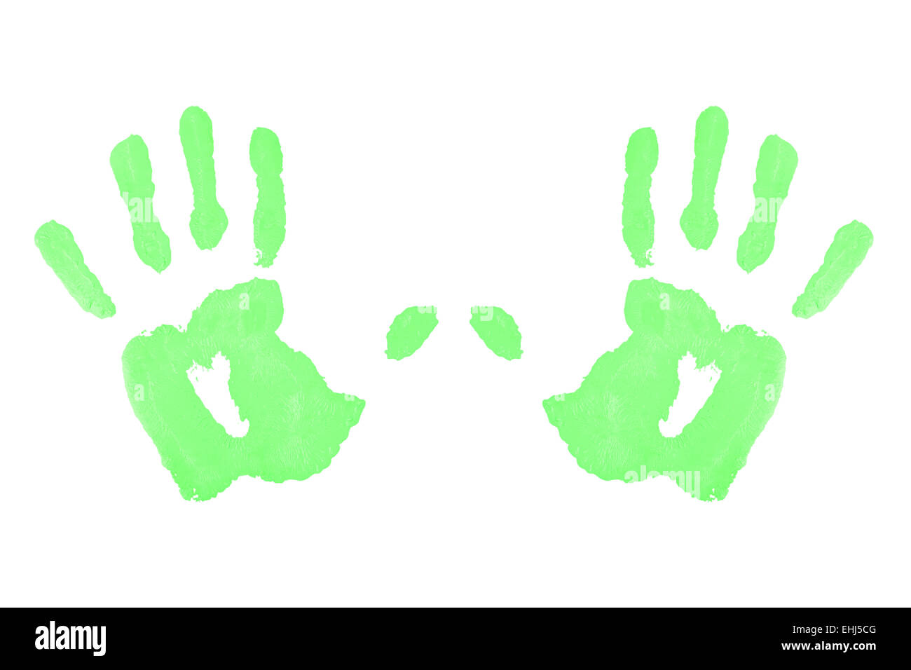 Green Handprint Clipart