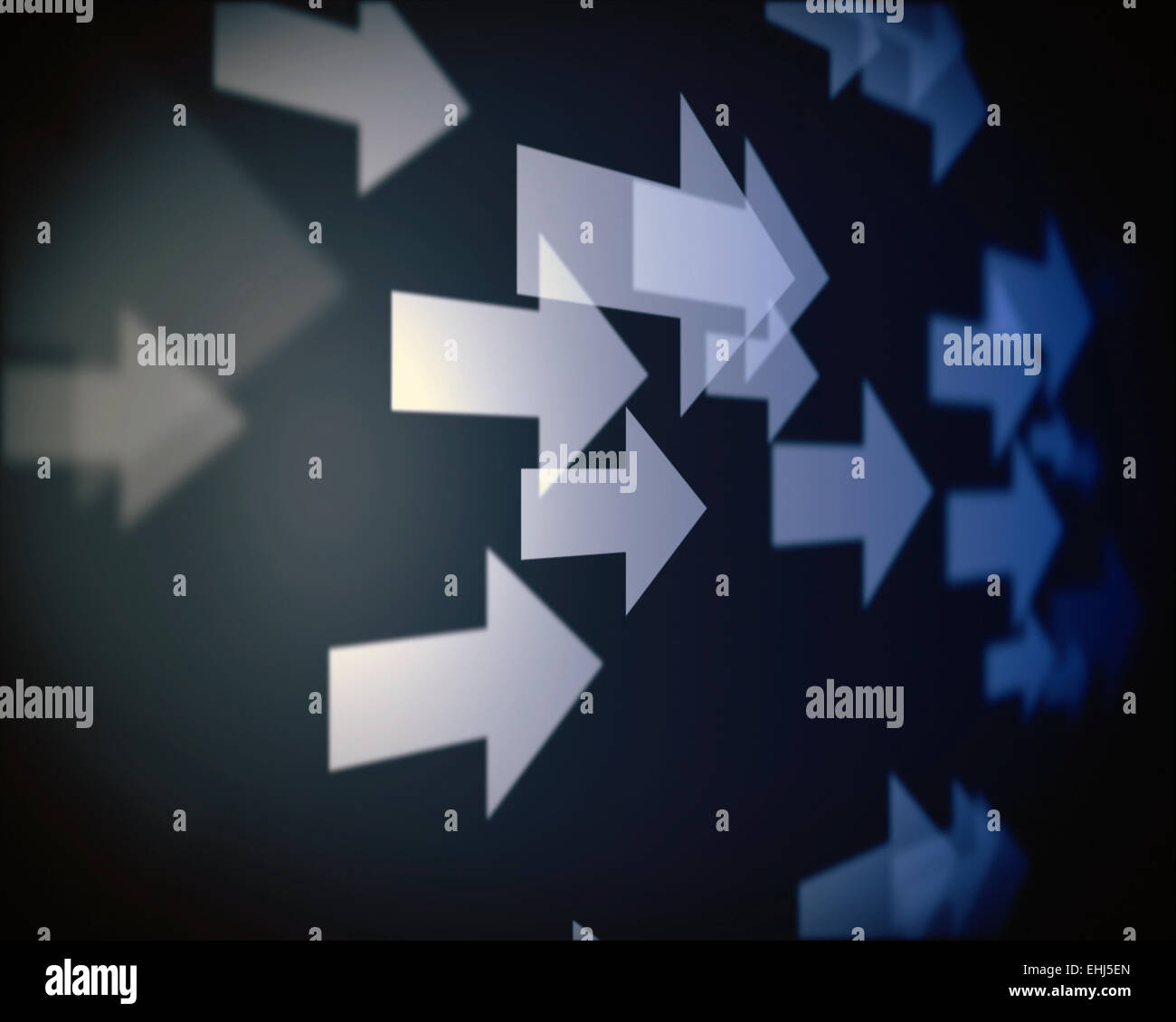 Multiple arrows hi-res stock photography and images - Alamy