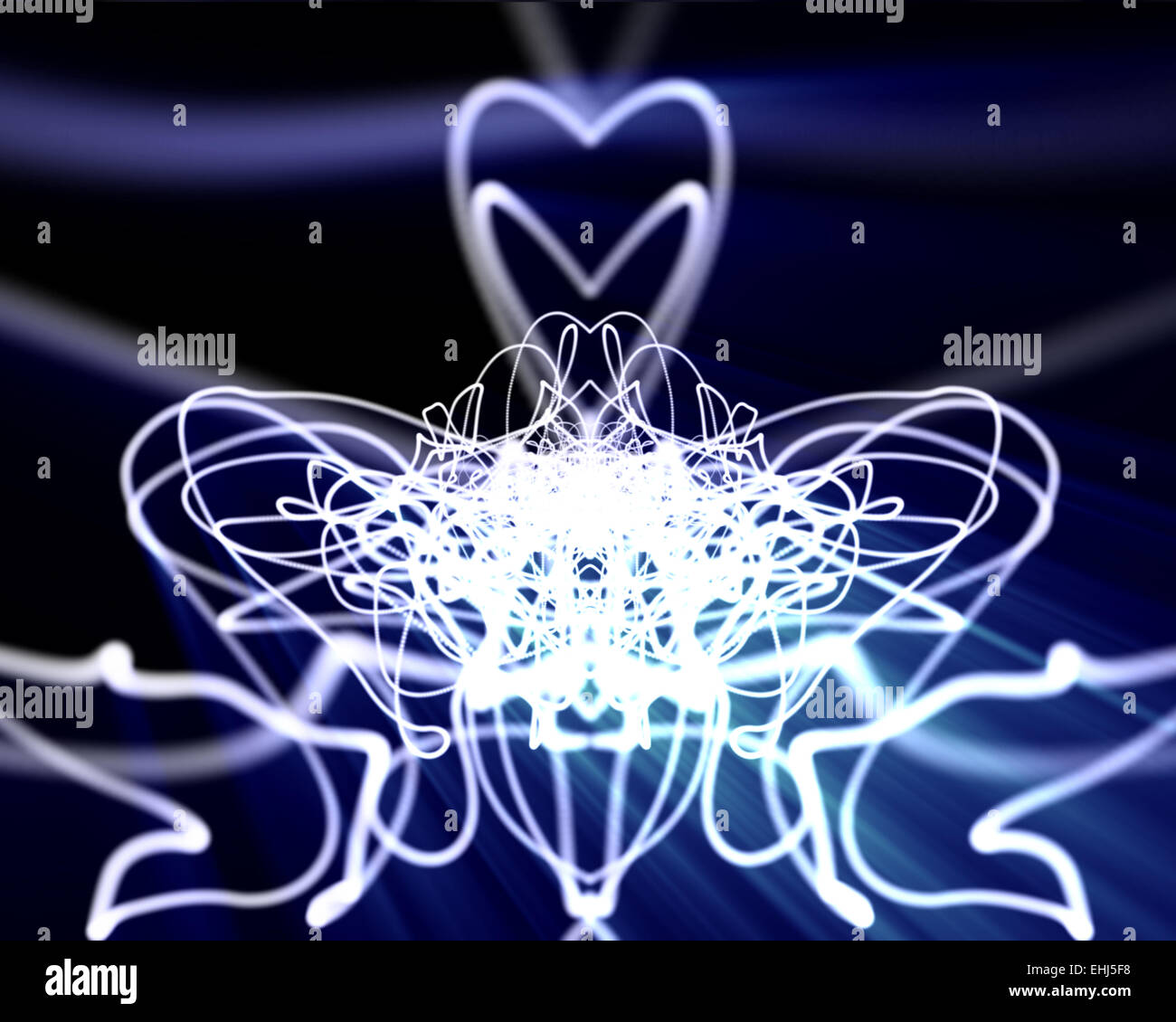 Blue shape of lightning Stock Photo - Alamy