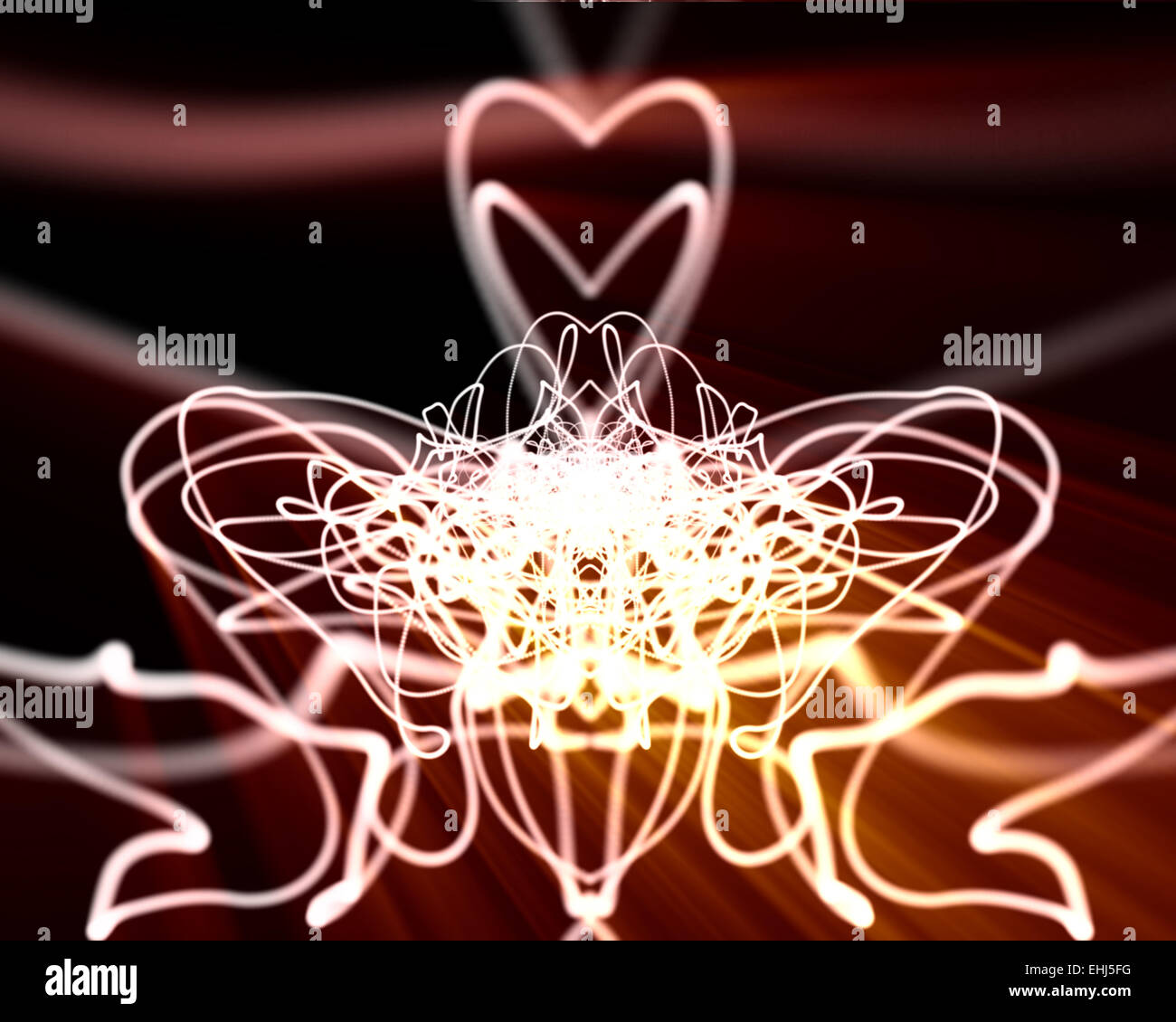 Ball of lightning red lines Stock Photo - Alamy