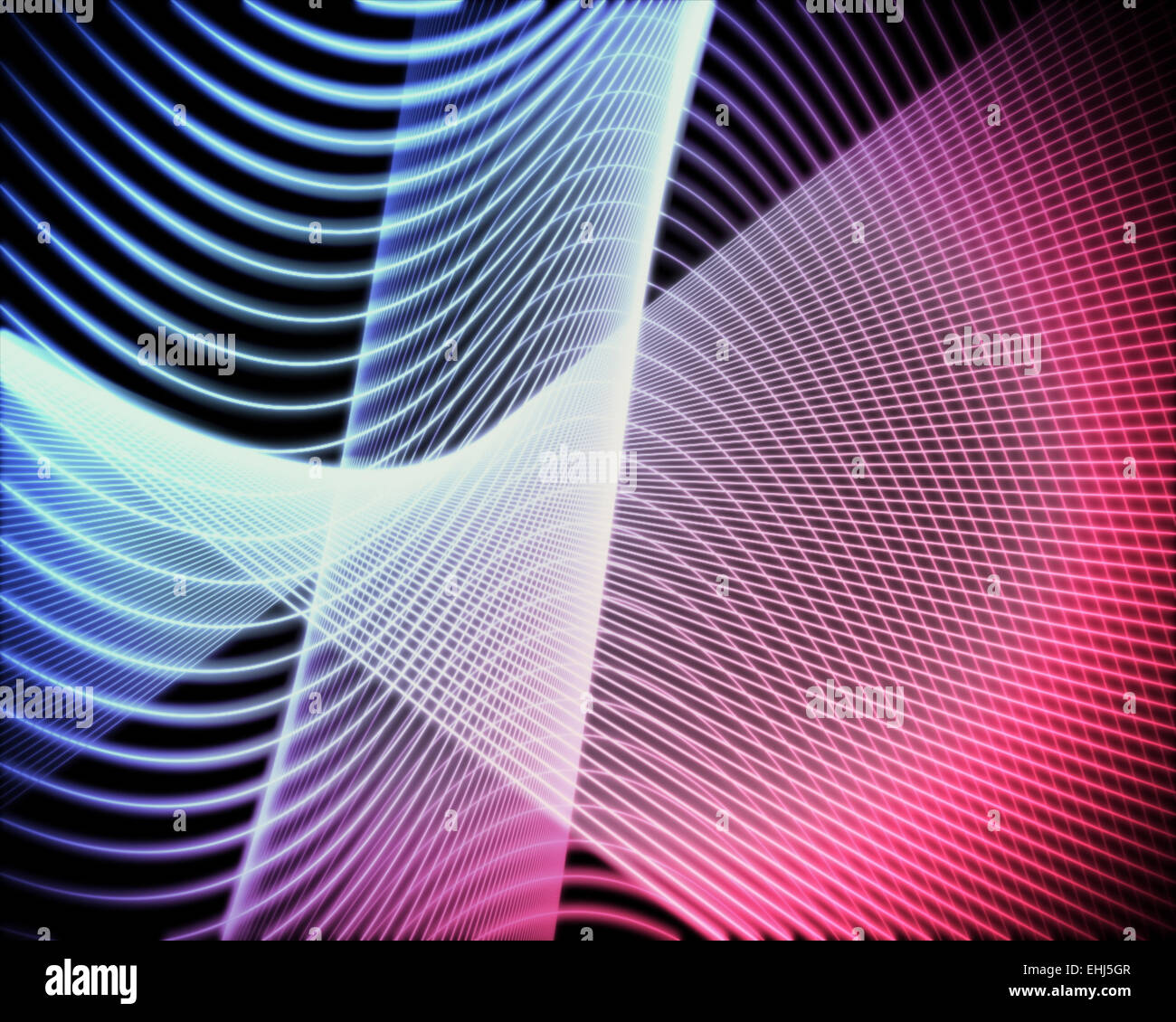 Volute of blue and pink lines Stock Photo - Alamy