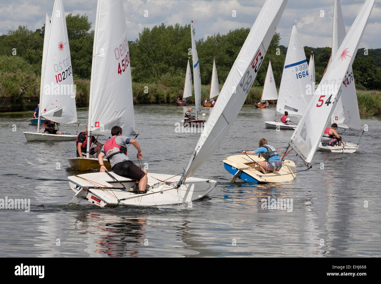 Beccles Sailing Yachts River Waveney Stock Photo - Alamy