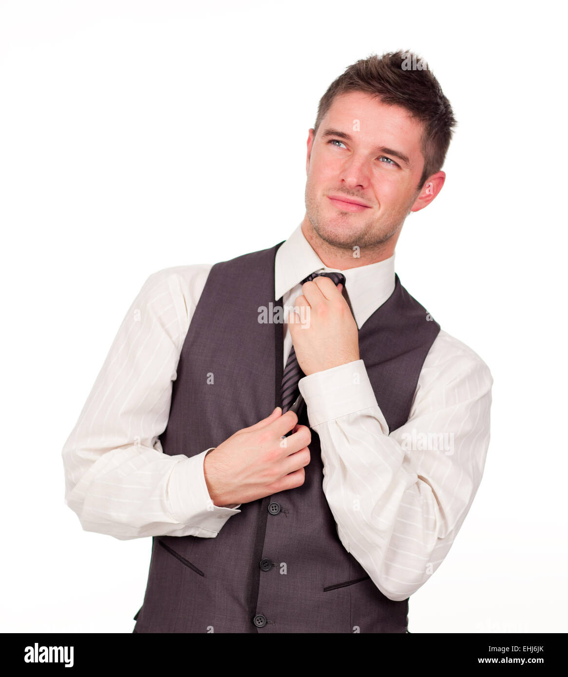 Young Businessman Dressing Stock Photo - Alamy