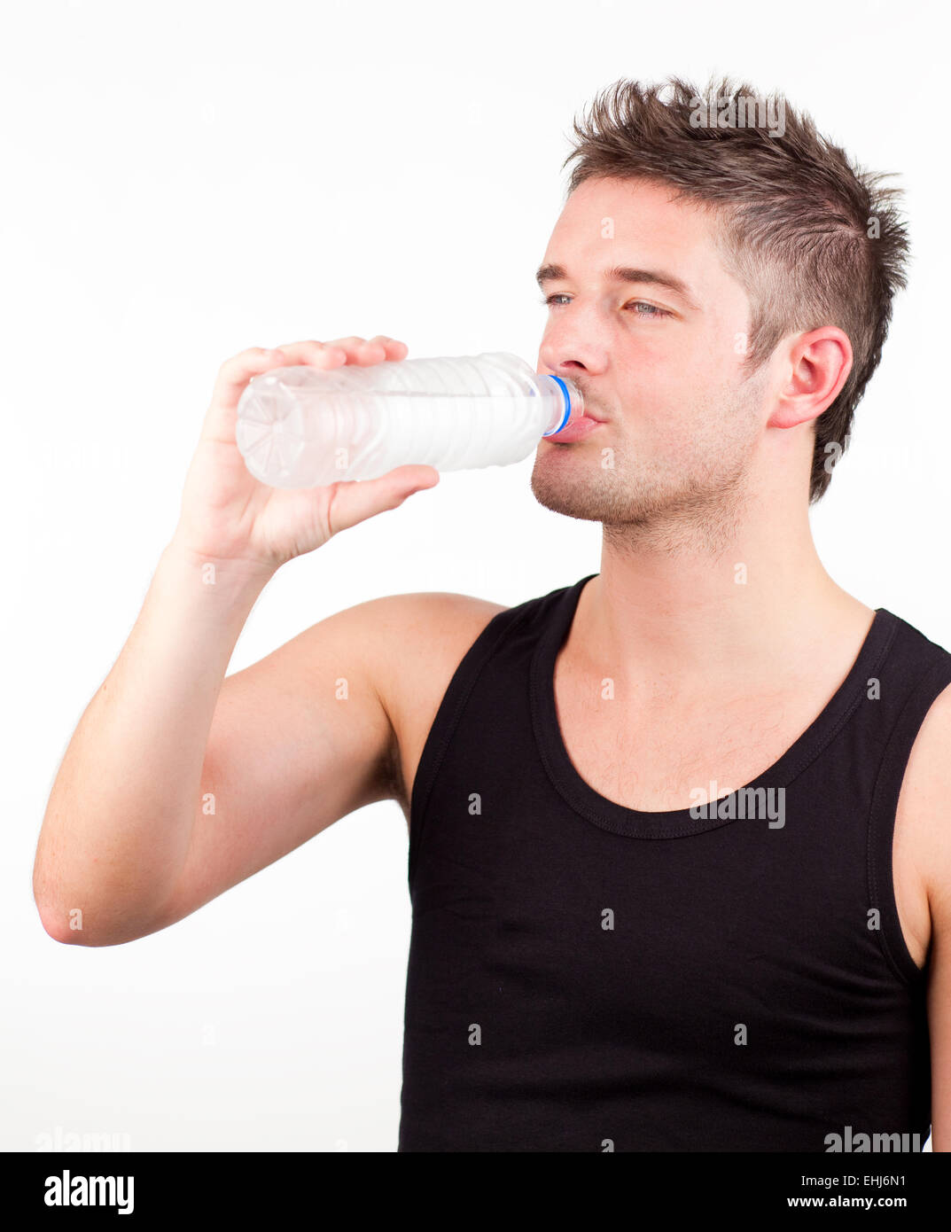 man drinking water Stock Photo - Alamy
