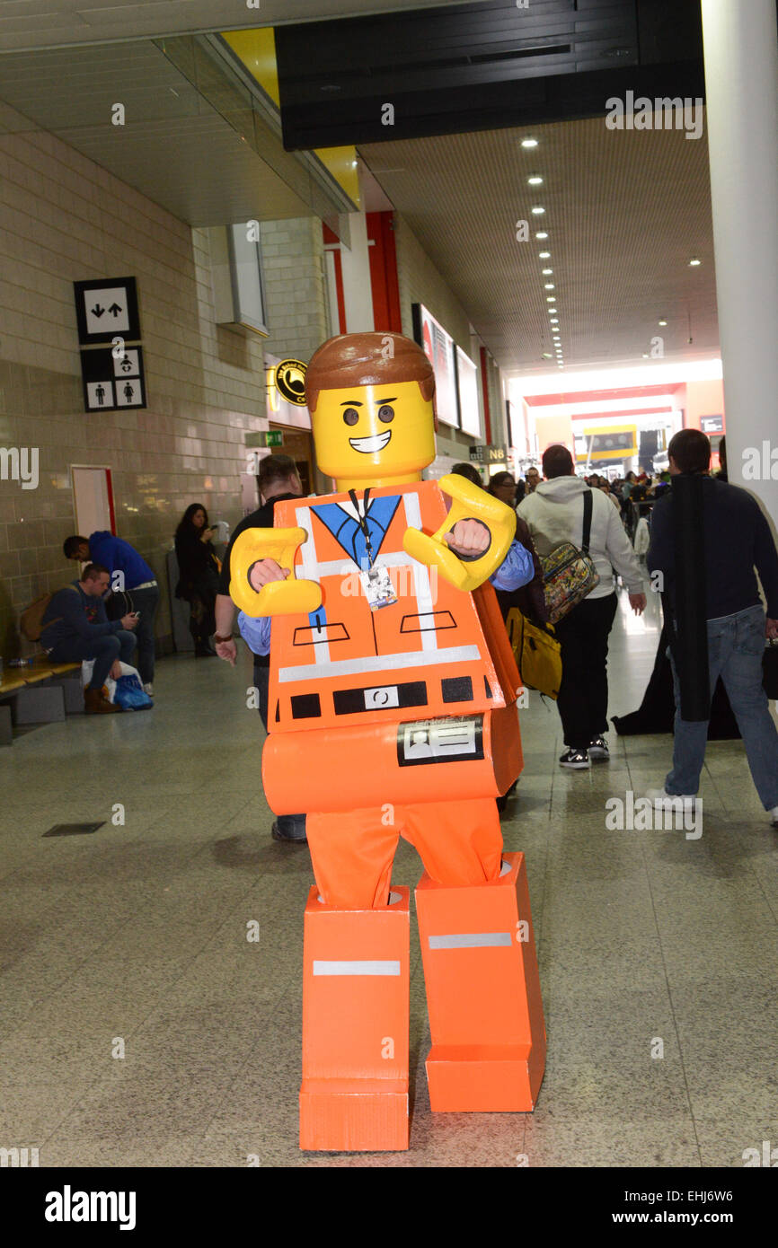Excel, London UK. 14th March 2015. Cosplay is on display the London ...